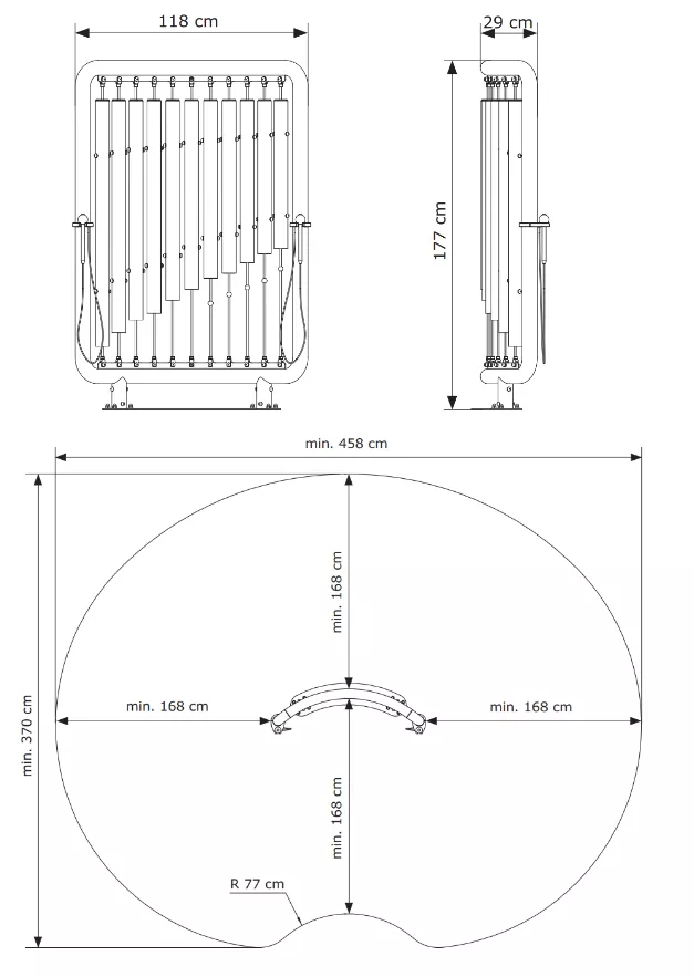 Dzwony rurowe sonnie- instrument na plac zabaw Przydomowe place zabaw ...